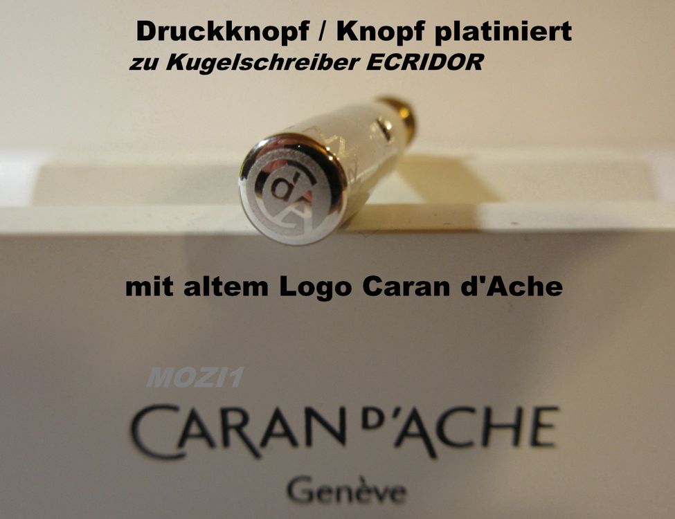 Knopf Druckknopf mit altem Logo CDA * ECRIDOR Kugelschreiber (Neu und ...