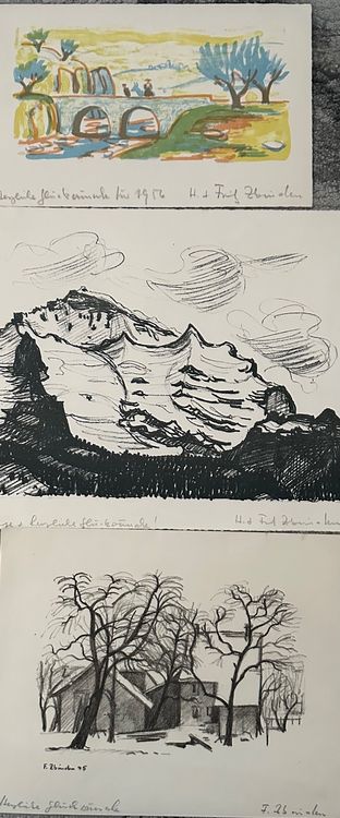 3x Fritz Zbinden (1896-1968)Litho Handsig (Gebraucht) in Root für CHF ...