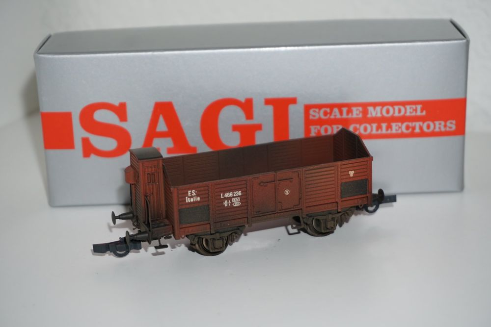 SAGI - FS offener Güterwagen mit Bremserhaus H0/DC (Gebraucht) in ...