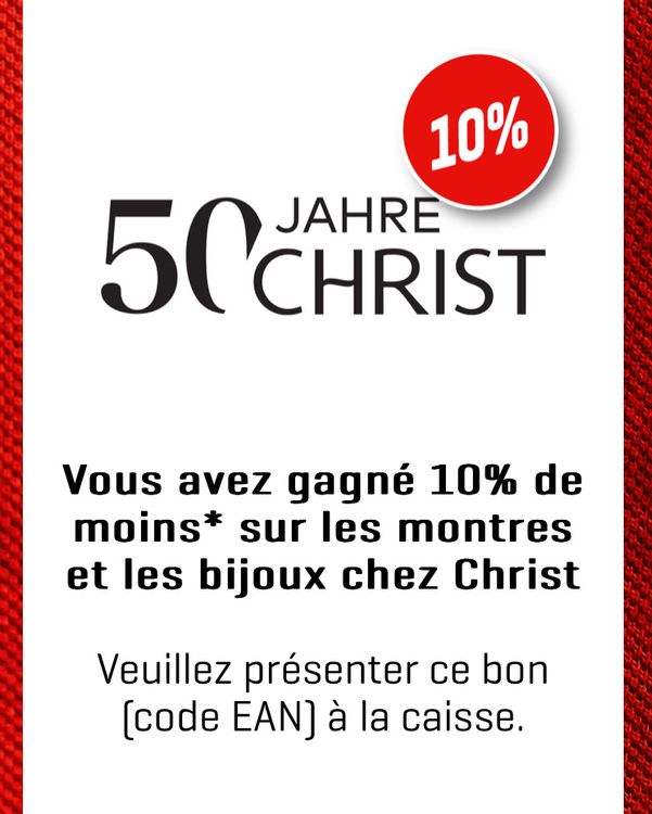 Christ 10% de moins sur montres et bijoux (Neuf (Voir description)) à ...