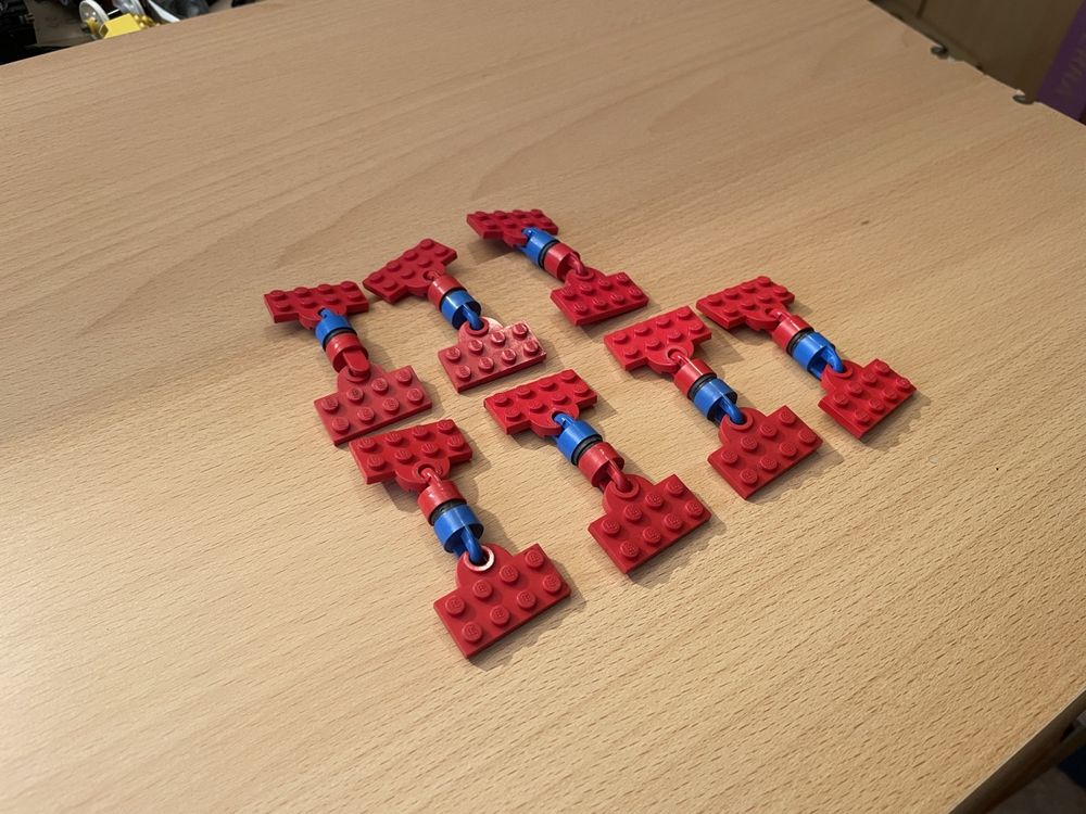 Lego 7x 737ac04 7373ac03 Plate Modified 2 x 4 Train Coupler (Gebraucht ...