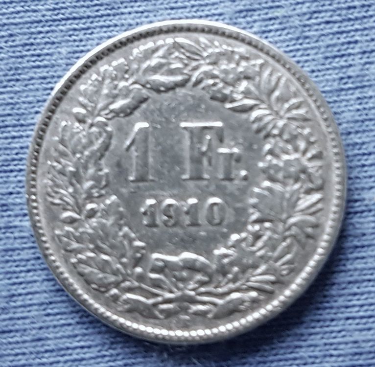 1 Franken 1910 uralte sehr rare Silbermünze ab nur 1 Fr !!! (Gebraucht) in Camignolo für CHF 2.5 ...