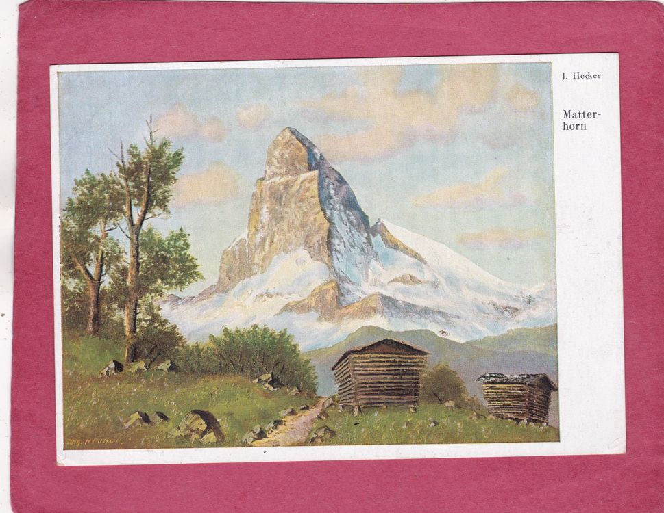 Kitsch Kunst Matterhorn J. Hecker | Kaufen auf Ricardo