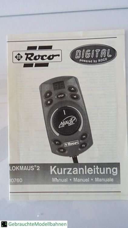 Roco LokMaus2 mit Trafo, Anschlussbox und Anschlussgleis (Gebraucht) in ...
