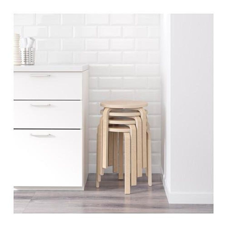 5 Stk. Ikea Hocker 'Frosta' Birkenholz, originalverpackt (Neu und ...