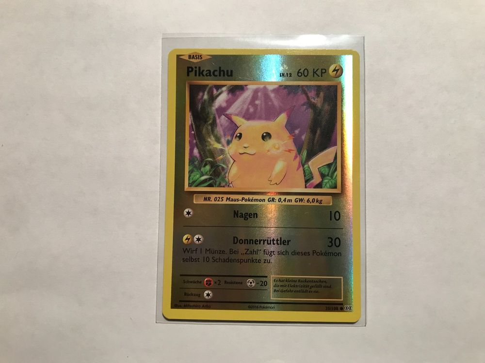 Pikachu reverse holo XY Evolution DE | Kaufen auf Ricardo
