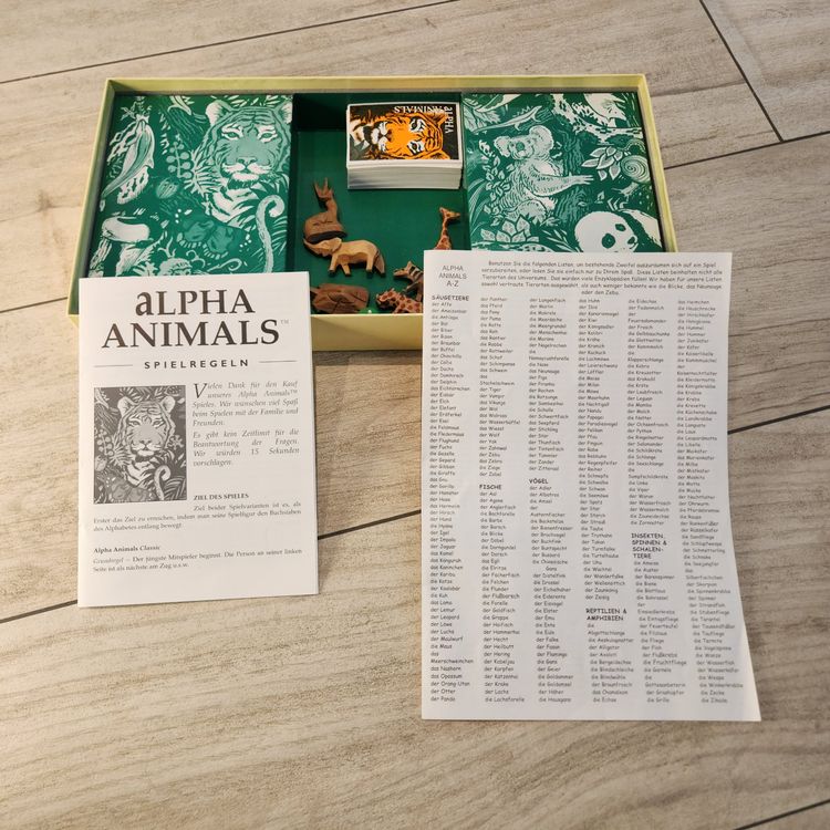 Alpha Animals Deluxe – Holztiere – komplett – Brettspiel (Gebraucht) in ...