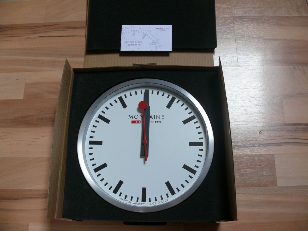 Mondaine - Bahnhofuhr - SBB Uhr (Neu und originalverpackt) in Seon für ...