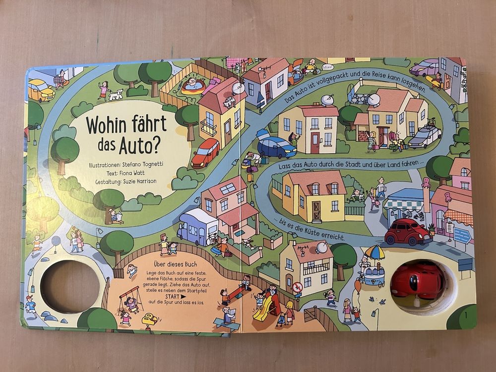 Wohin fährt das Auto. Kinderbuch mit fahrendem Auto (Gebraucht) in ...