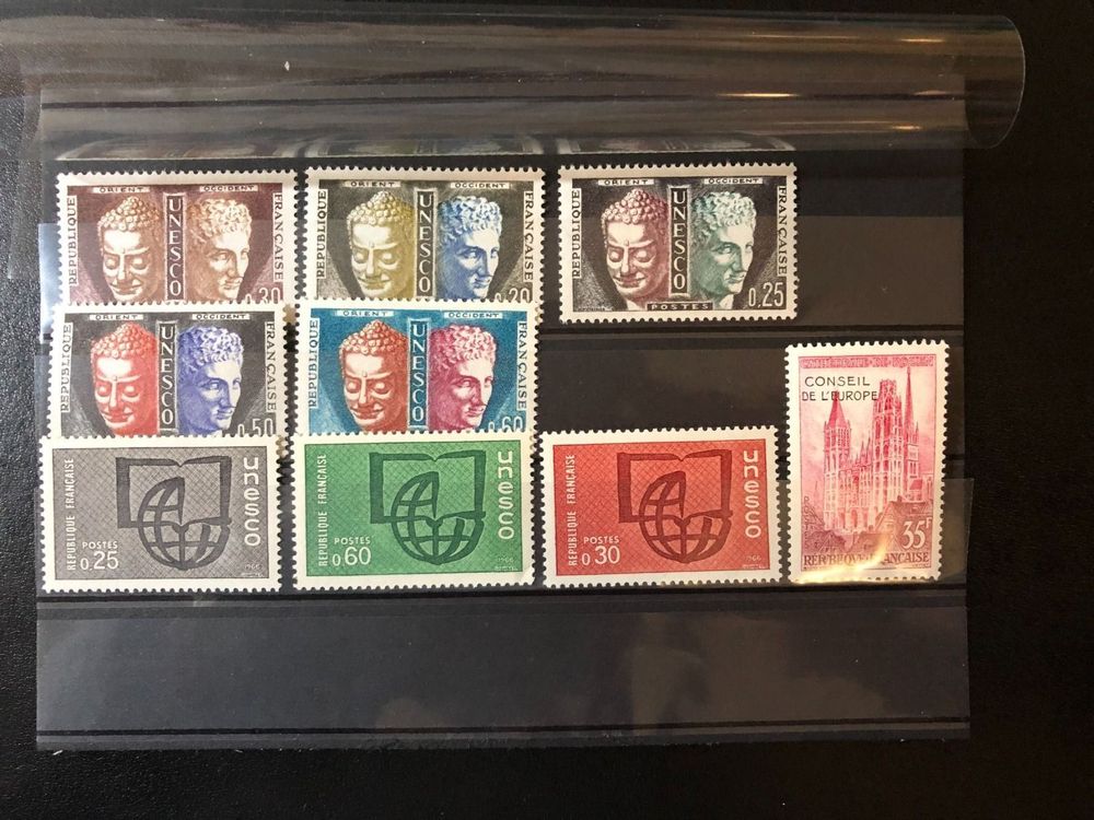 9 UNESCO&Conseil EU 1958-1966 timbres** (Neu und originalverpackt) in ...