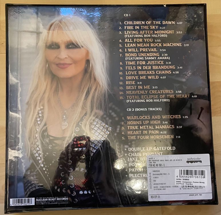 Doro Forever Conqueress - Forever Strong And Proud Vinyl Box (Neu ...