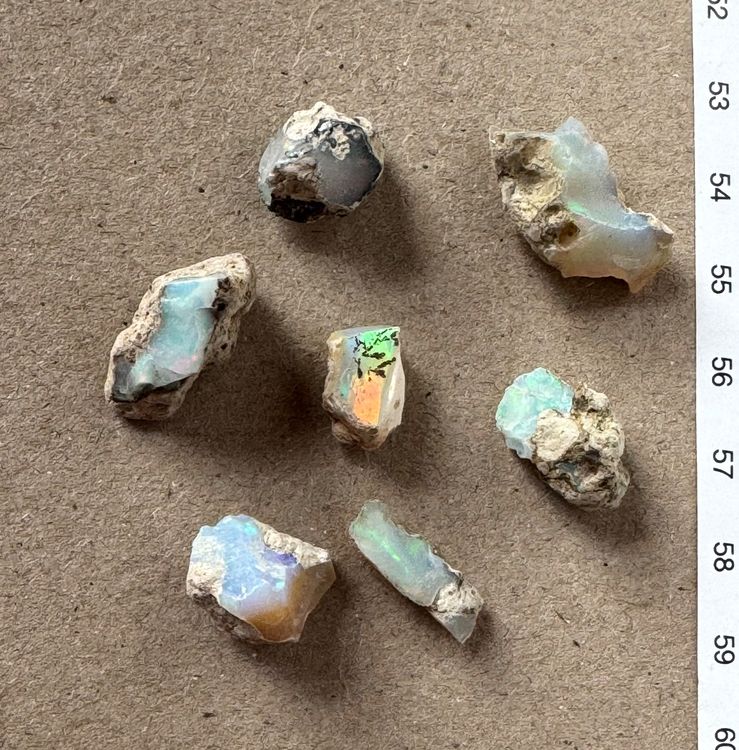 Opale aus Welo Mine Aethiopen Splitter roh unbehandelt Opal (Neu und ...