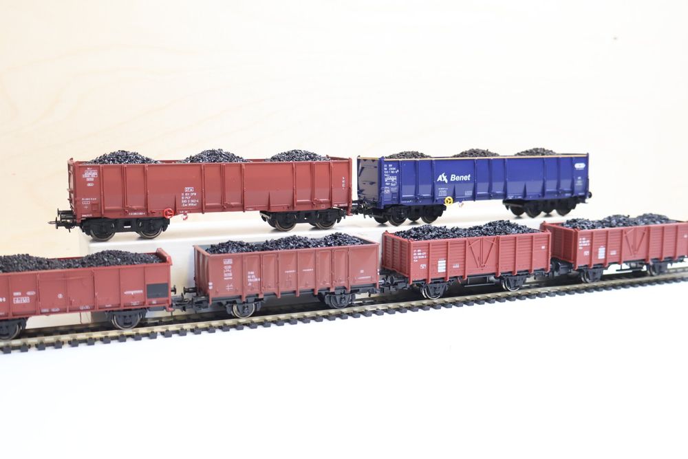 Piko 6 x Hochbordwagen / Kohlewagen H0 - schöne Modelle (Gebraucht) in ...