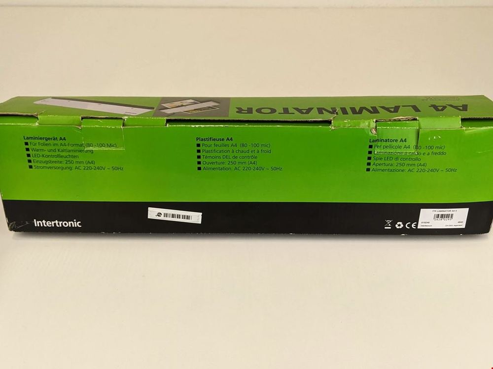 INTERTRONIC | A4 Laminator | ca. 36.5 x 9cm (Neu (gemäss Beschreibung ...