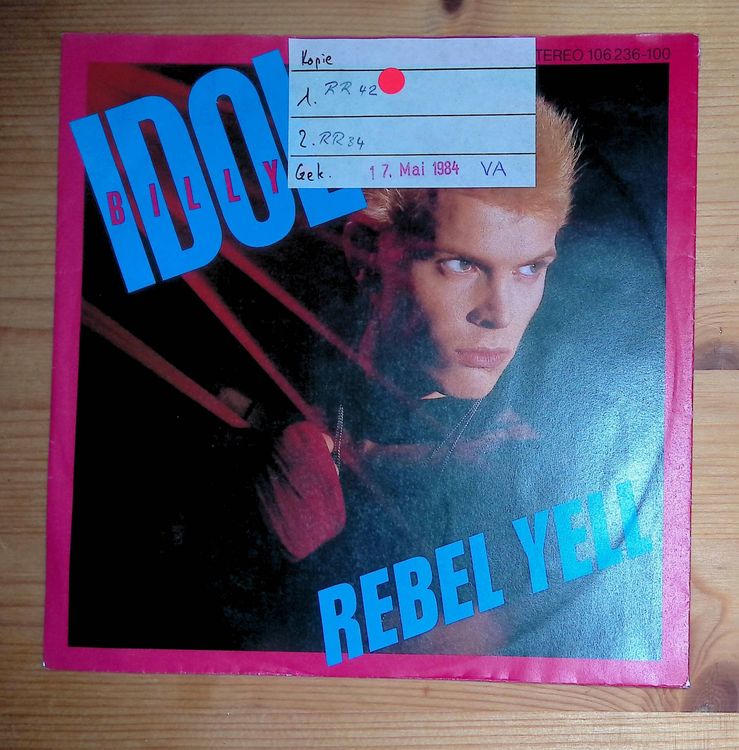 Billy Idol - Rebel Yell Single 7 (Gebraucht) in Russo für CHF 8 – mit ...
