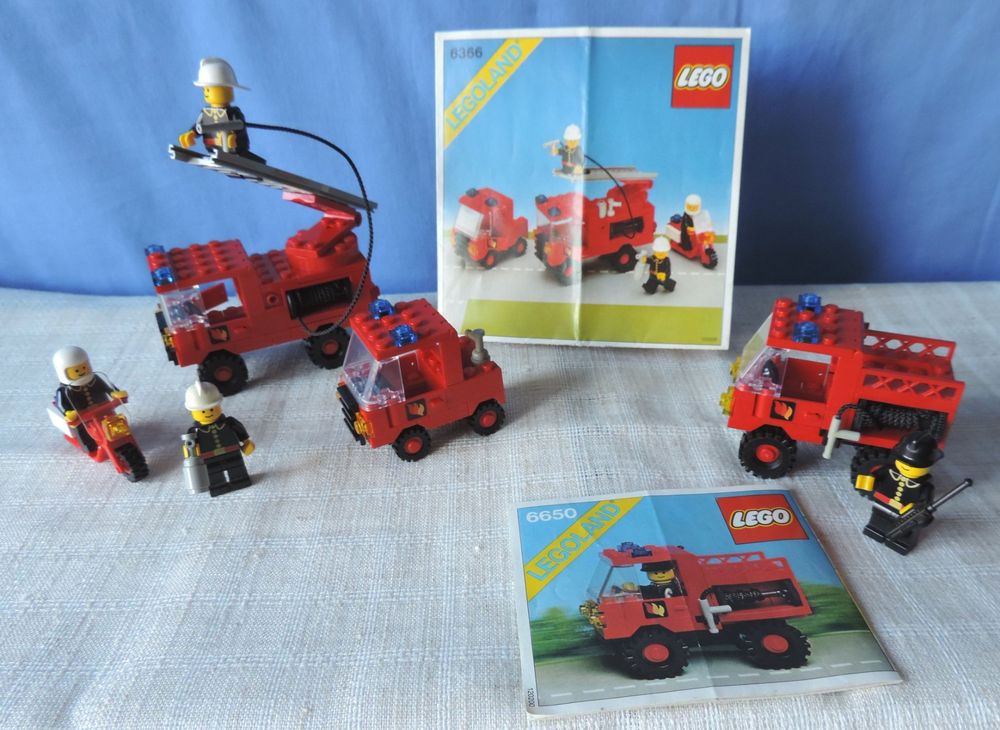 Fire & Rescue Set Set 6366 (1984) + FW Van, Set 6650 (1981 (Gebraucht ...