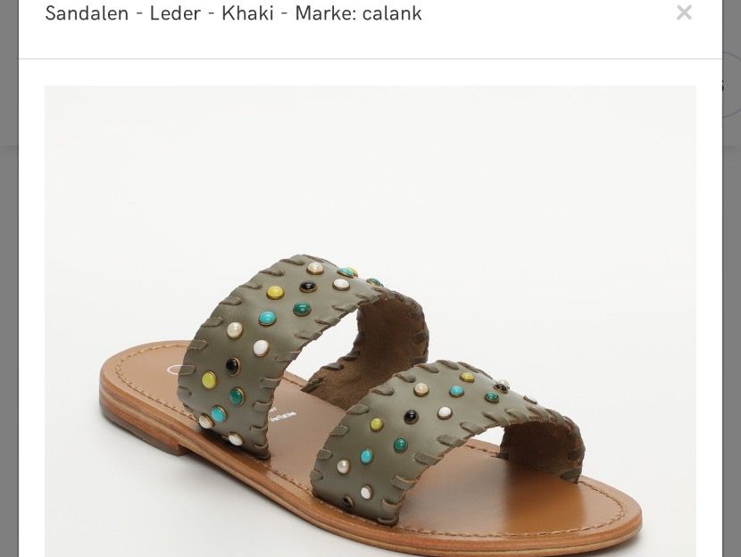 Calank Leder Sandalen neu 40 | Kaufen auf Ricardo