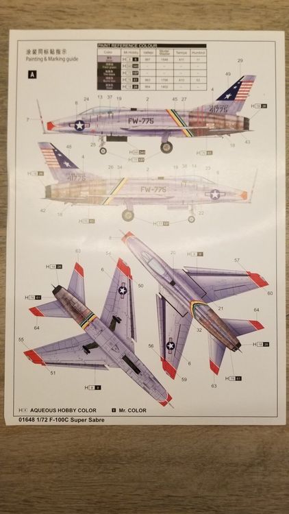 Trumpeter 01648 F-100C Super Sabre (Neu und originalverpackt) in Schwadernau für CHF 18.9 – mit ...