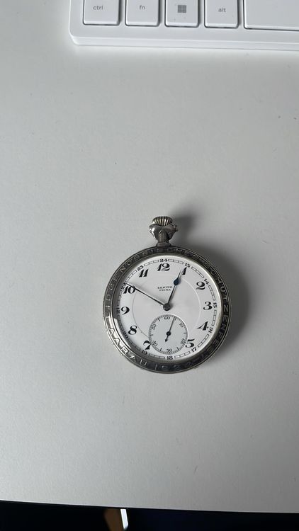 Antike Zenith Prima Taschenuhr, Silber, Schützenfest (Defekt) in ...