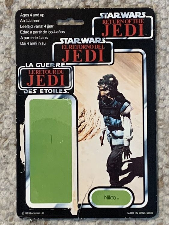 Star Wars Vintage Kenner 1983 Nikto Tri-Logo 100% ORIGINAL | Kaufen auf ...