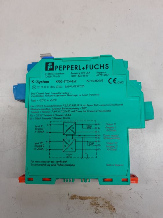 Pepperl+Fuchs KFD2-STC4-Ex2 Trennbarriere 2x 4-20mA (Gebraucht) in ...