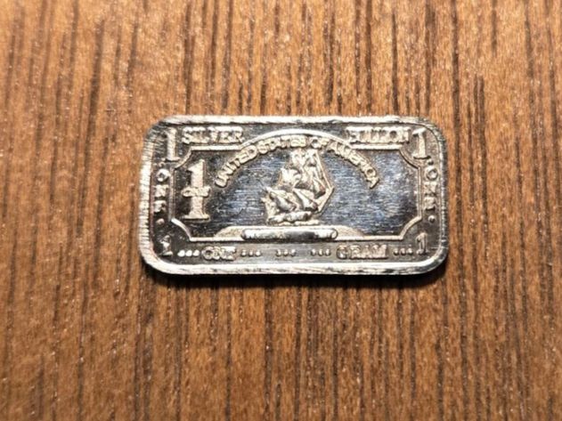 1gr. Fine Silver 999.9 Silberbarren sehr selten! (Gebraucht) in ...