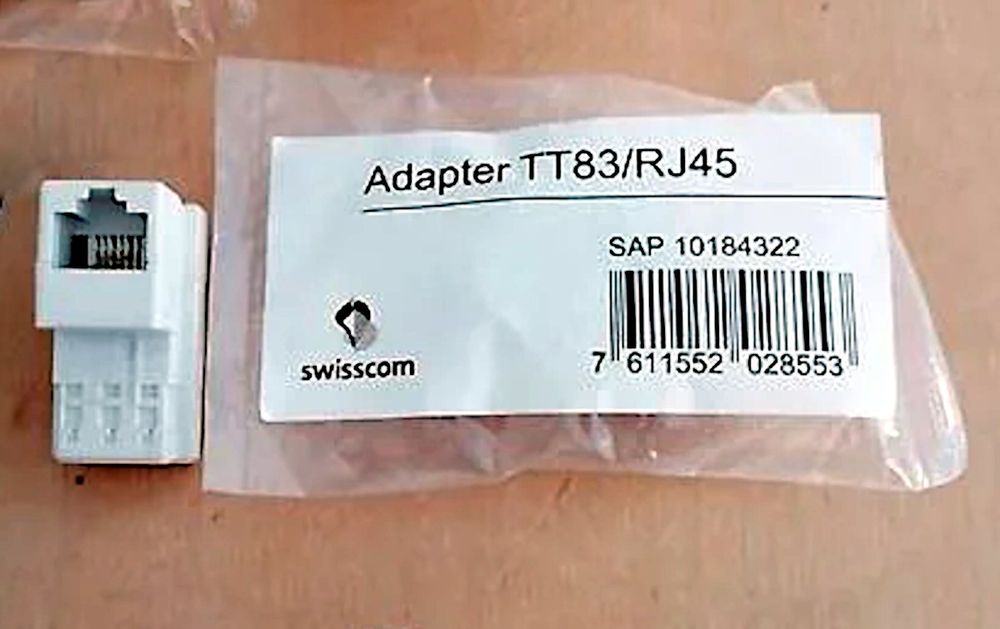 Swisscom Adapter TT83/RJ45 (Neu und originalverpackt) in Niedergösgen ...