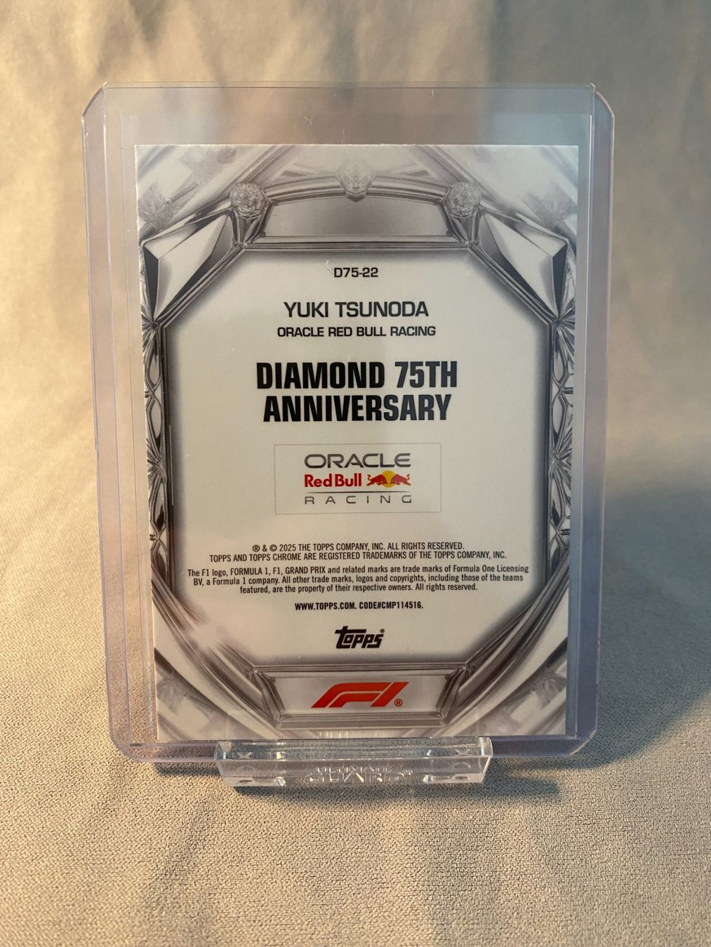 2025 Topps Chrome Formula 1 #D75-22 75th Yuki Tsunoda /199 (Neu (gemäss ...