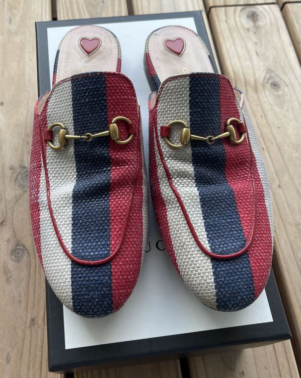 GUCCI Princetown Silvie Canvas Slipper | Kaufen auf Ricardo