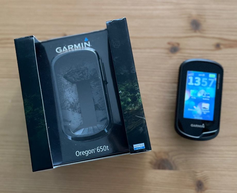 Garmin GPS Oregon 650t inkl. Swiss Topo V4 Karte & Zubehör (Gebraucht ...