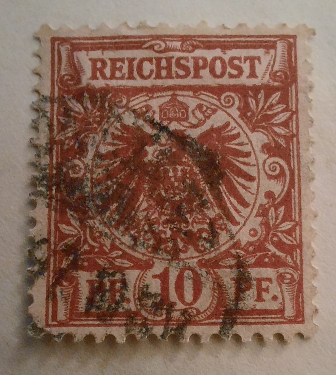 Timbre allemand Reichspost 10 pf (Gebraucht) in GENEVE für CHF 0.6 ...