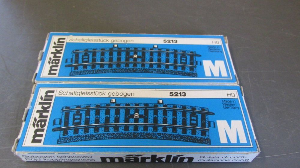 MÄRKLIN: 2 X SCHALTGLEISE GEBOGEN 5213 | Kaufen auf Ricardo