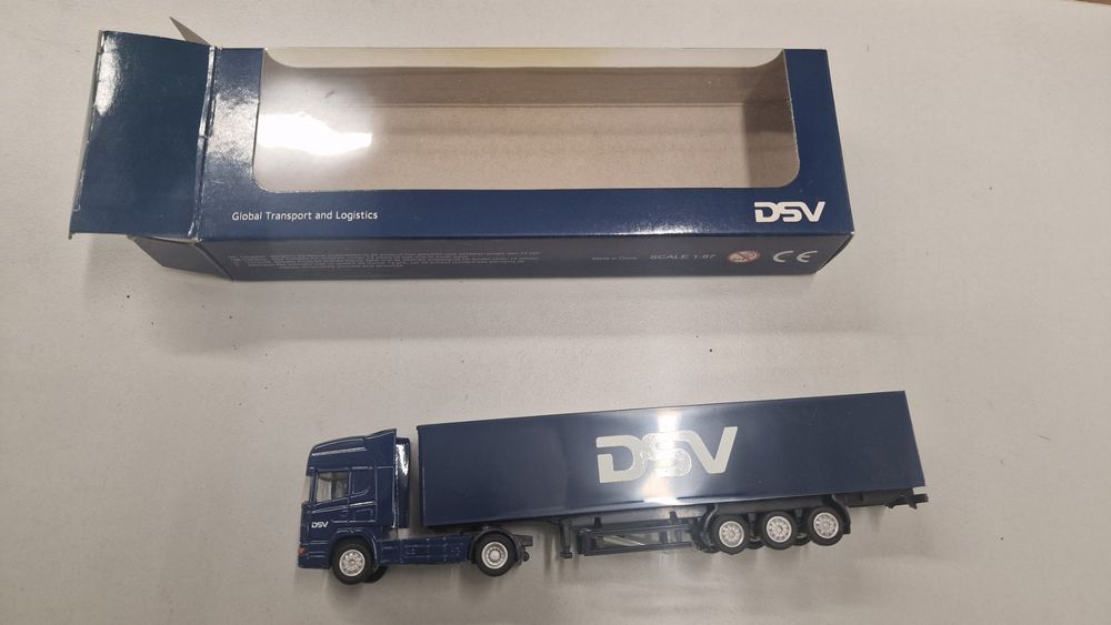 Modelllastwagen 1/87, Scania, DSV, in OVP (Neu und originalverpackt) in ...