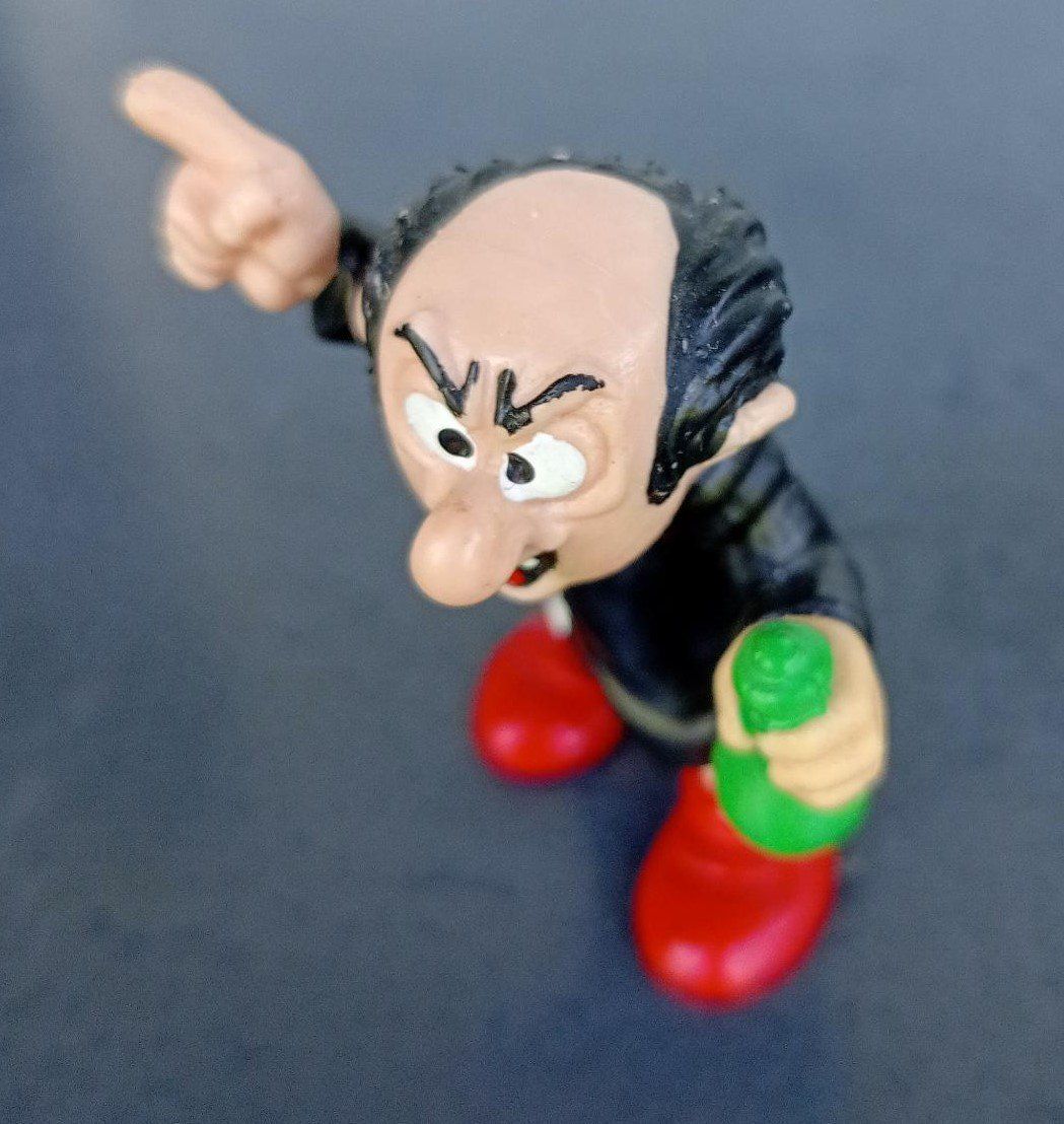 Gargamel Schlumpf Figur - Finger in der Luft - *selten* (Gebraucht) in ...