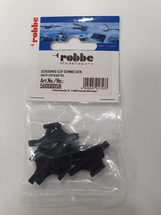 Robbe Sicherungs-Clip, schwarz, 56000058 (Neu und originalverpackt) in ...