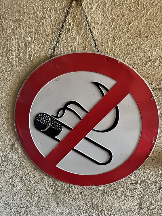 Original 50er 60er Rauchverbot Schild Bar Kneipe, kein Email | Kaufen ...