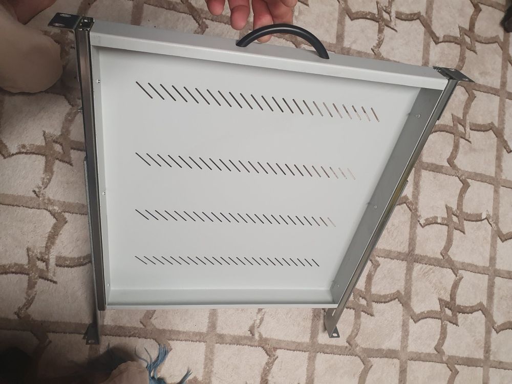 19" 19Zoll Fachboden Rack Tablar ausziehbar Tiefe 45cm 450mm (D ...