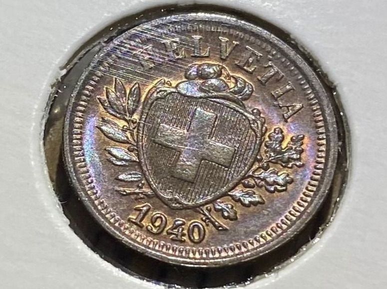 Schweiz 1 Rappen 1940 unz ++ dunkle Perlmutt Patina ++ (Neu (gemäss Beschreibung)) in Speicher ...