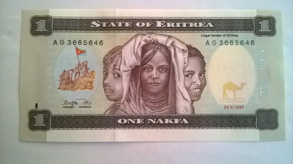 Billet banque Erythrée 1 Nafka 24/05/1997 UNC (Neuf (Voir description ...
