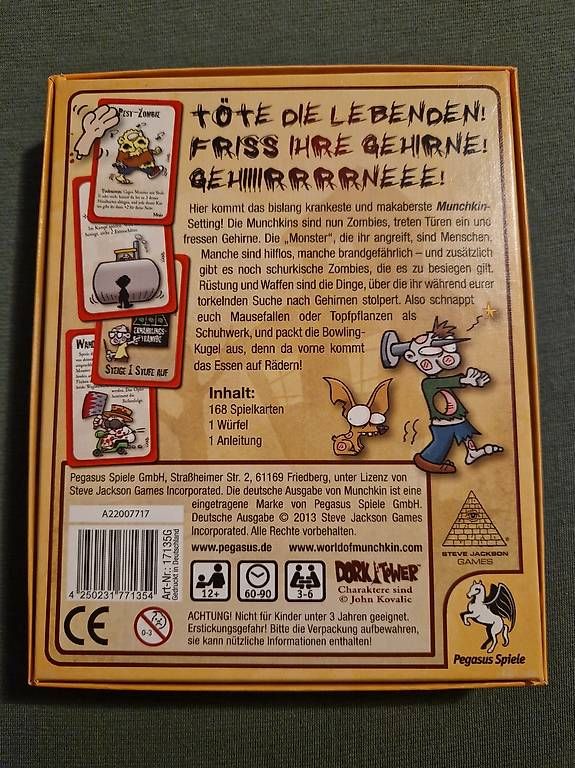 Kartenspiel - Munchkin Zombies (Gebraucht) in Winterthur für CHF 4 ...