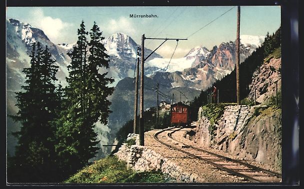 AK Bergpanorama mit Mürrenbahn (Gebraucht) in Berlin für CHF 6 – mit ...