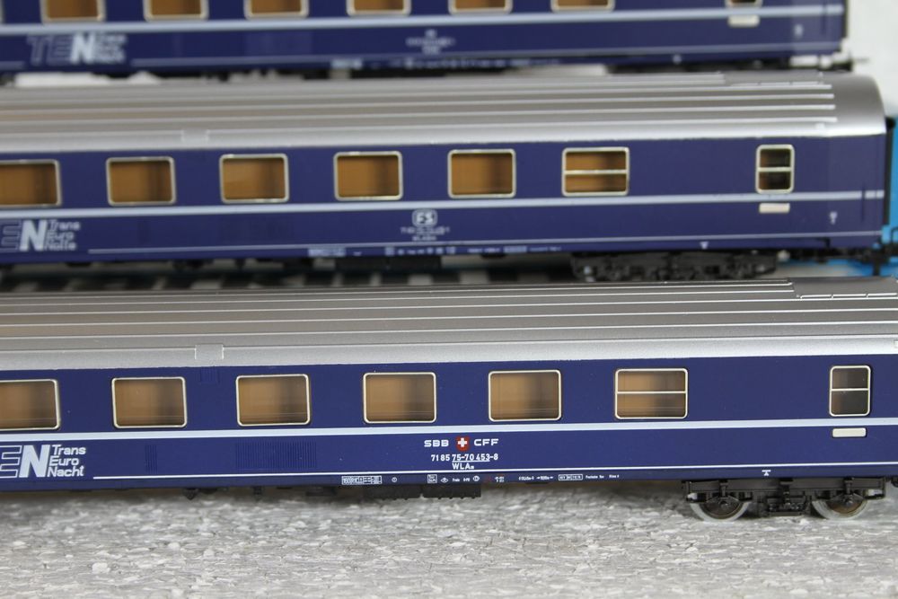 Märklin 4152, 4155, 4182 SBB, FS,ÖBB Ten Schlafwagen Set (Gebraucht) in ...