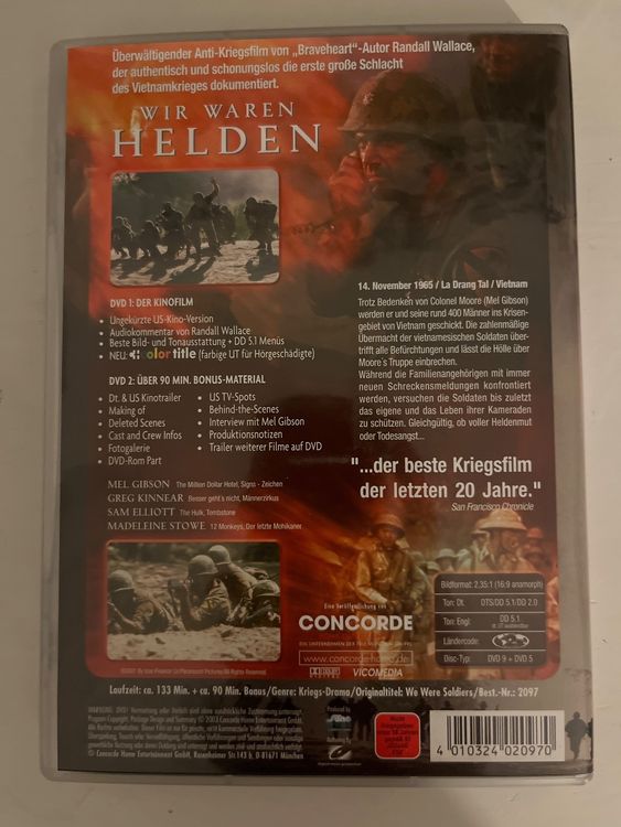 Wir waren Helden (2003) DVD 📀 - Mel Gibson (Neu (gemäss Beschreibung)) in Sierre für CHF 2.95 ...