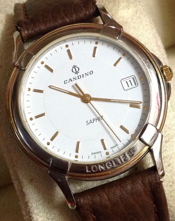 CANDINO swiss-made Herrenuhr Quartz ( Saphir Glas / 39 mm ) (Gebraucht ...