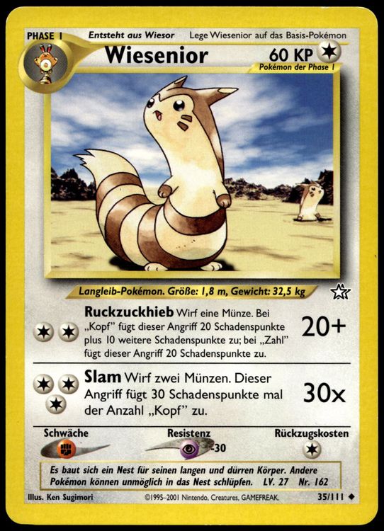 Wiesenior 35/111 Pokémon Neo Genesis (Neu (gemäss Beschreibung)) in ...