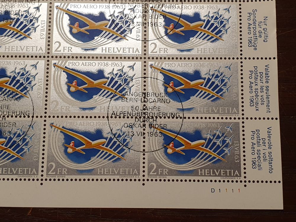 25 Jahre PRO AERO F46 - Zierbogen mit 20 Marken gestempelt | Kaufen auf ...