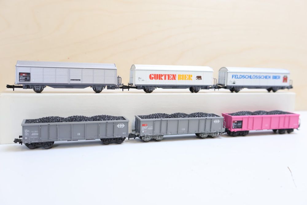 ROCO 6 x SBB Güterwagen & Hochbordwagen Spur N | Kaufen auf Ricardo
