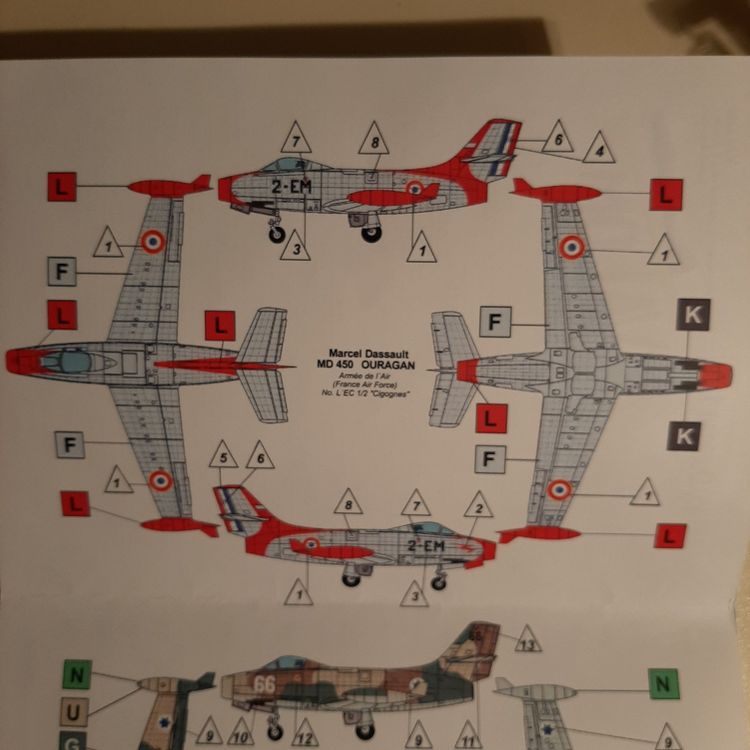 2074 ... Dassault MD 450 Ouragan ... Valom 72059 (Neu (gemäss ...