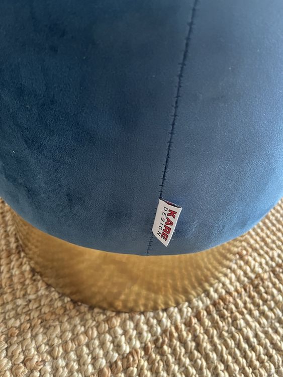Hocker Cherry Blue Brass (Blauer Hocker) (Gebraucht) in Altendorf für ...