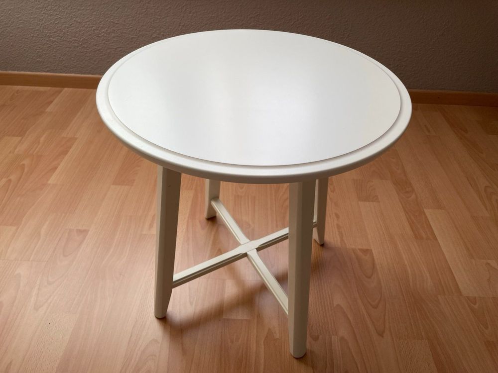 Elegantes Couchtisch Rund Weiss Ikea Bild